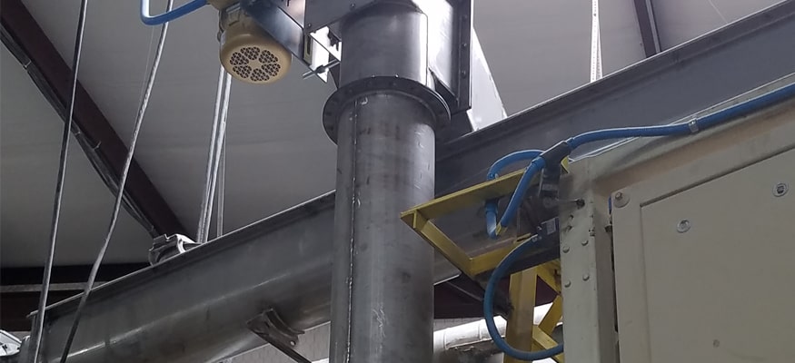 Conveyors, Inc. > Products > Vertical Screw Conveyors